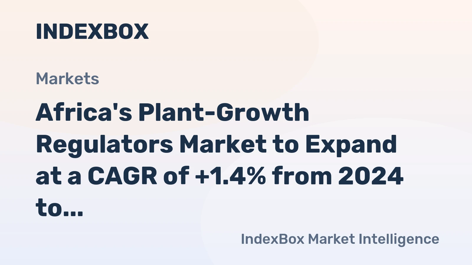 Africa's Plant-Growth Regulators Market to Expand at a CAGR of +1.4% from 2024 to 2035