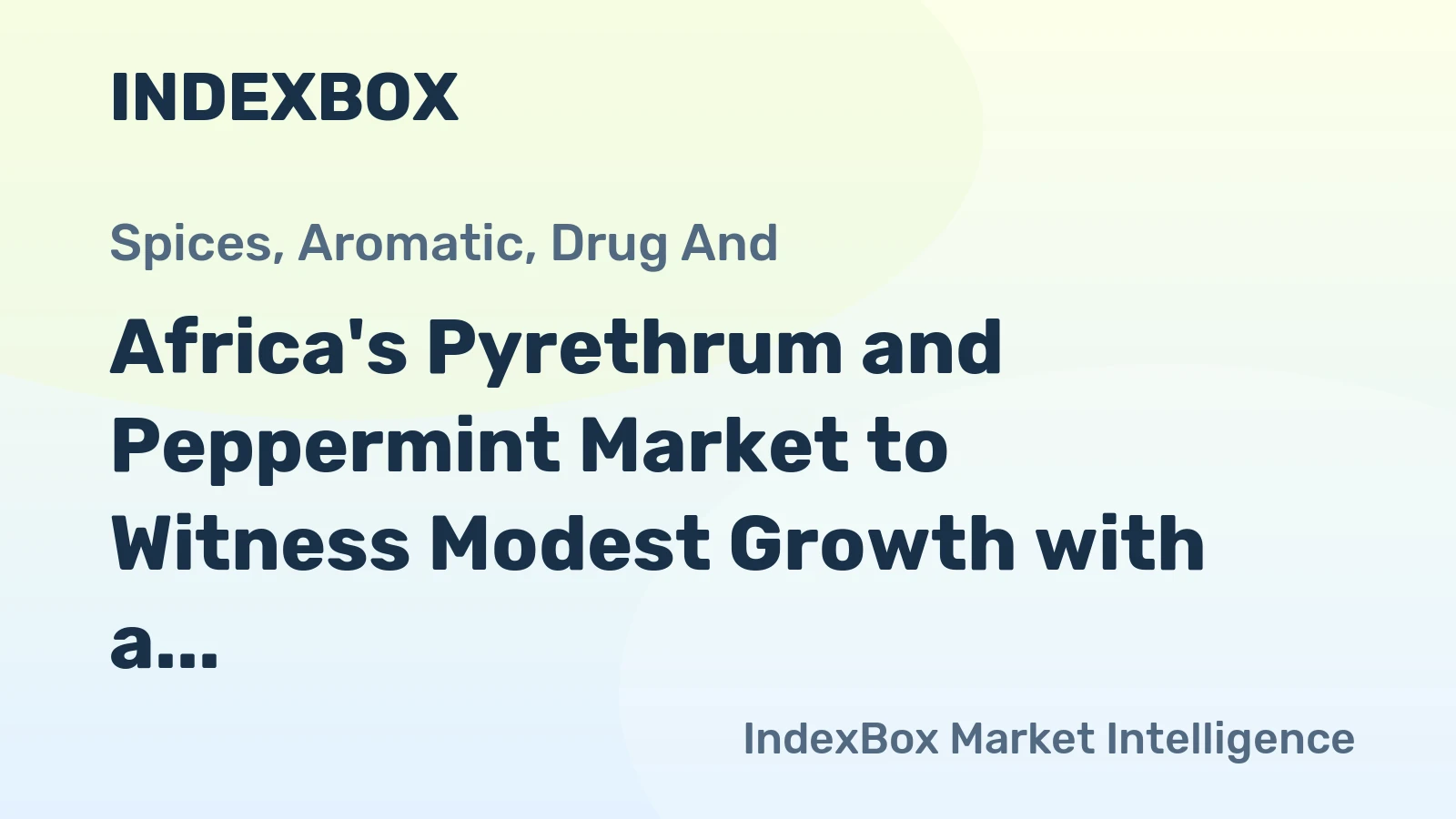 Africa's Pyrethrum and Peppermint Market to Witness Modest Growth with a CAGR of 1.0% from 2024 to 2035