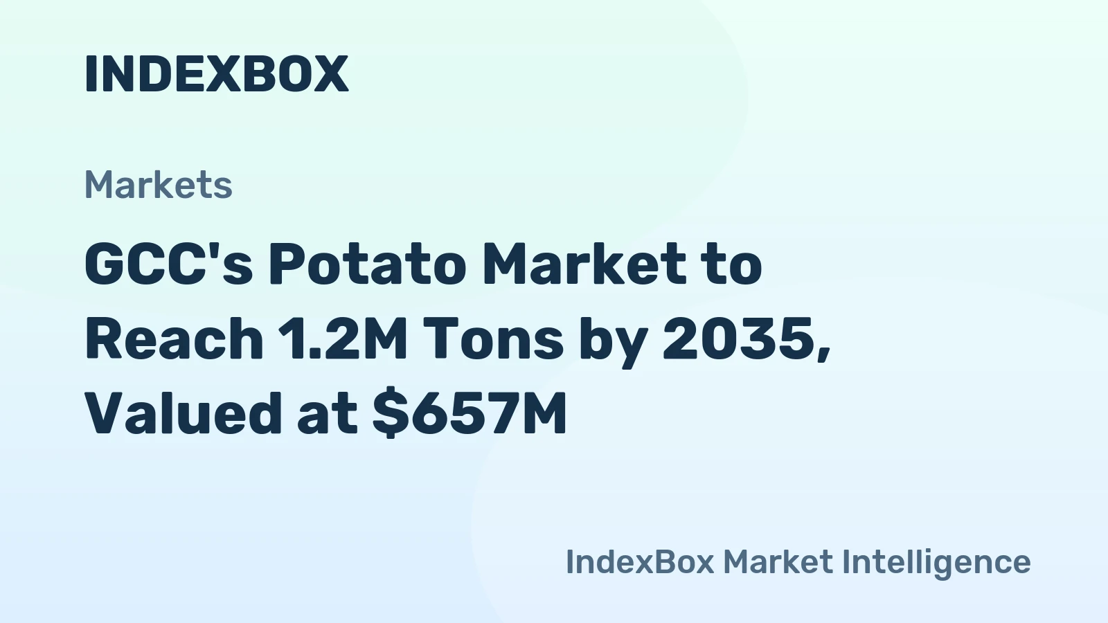 GCC's Potato Market to Reach 1.2M Tons by 2035, Valued at $657M