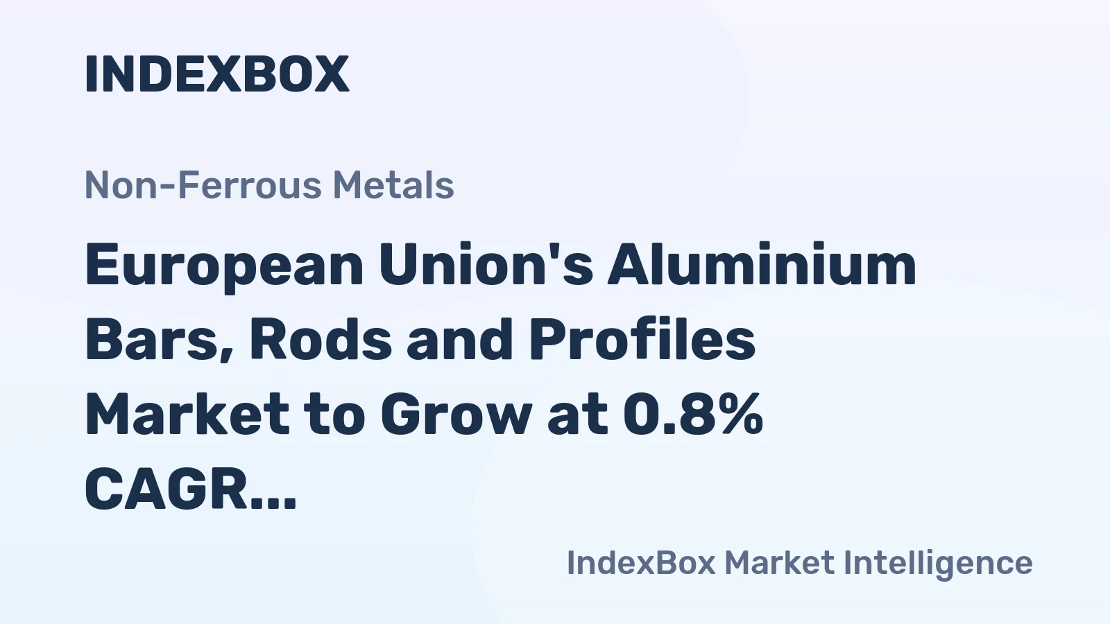 European Union's Aluminium Bars, Rods and Profiles Market to Grow at 0.8% CAGR, Reaching 3.3M Tons by 2035