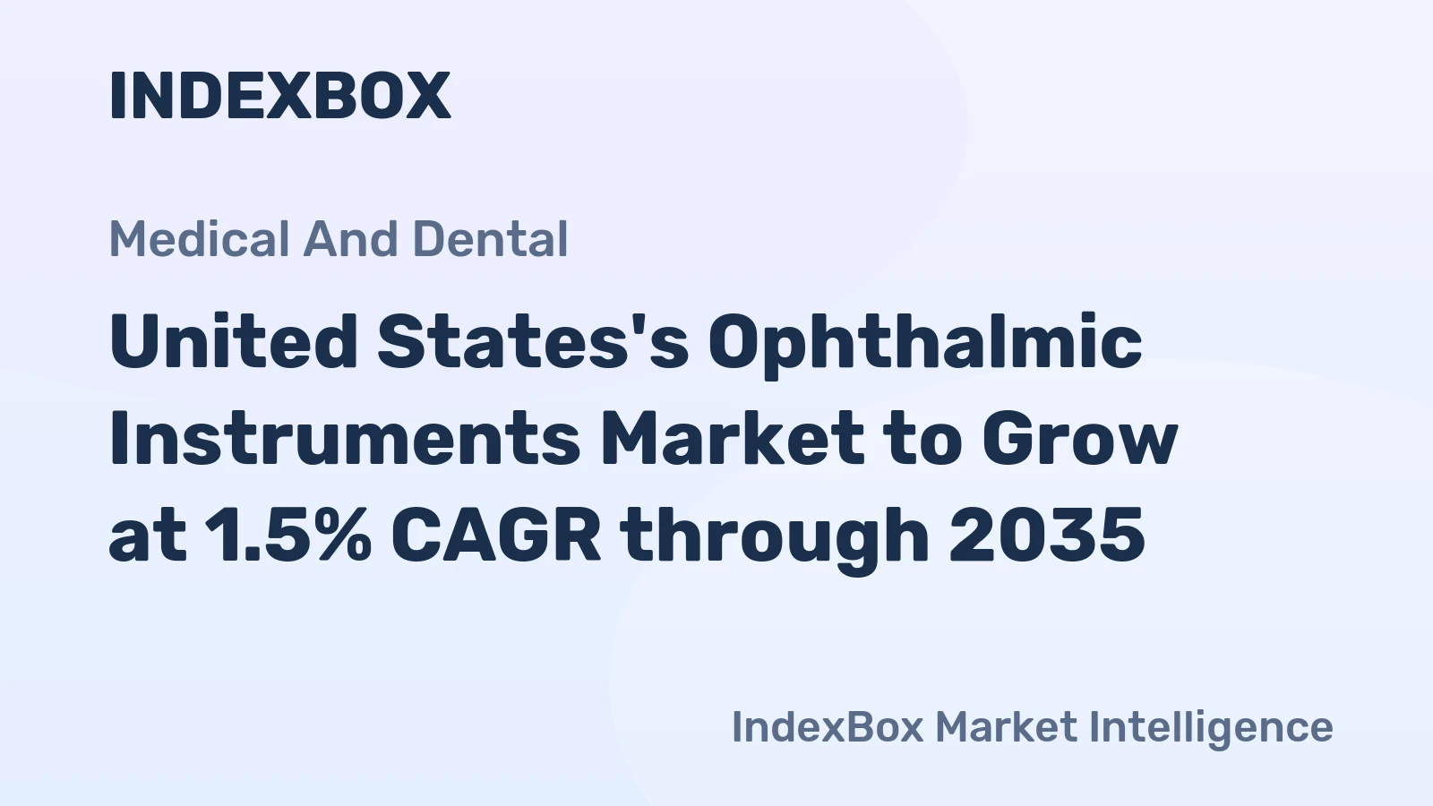 United States's Ophthalmic Instruments Market to Grow at 1.5% CAGR through 2035