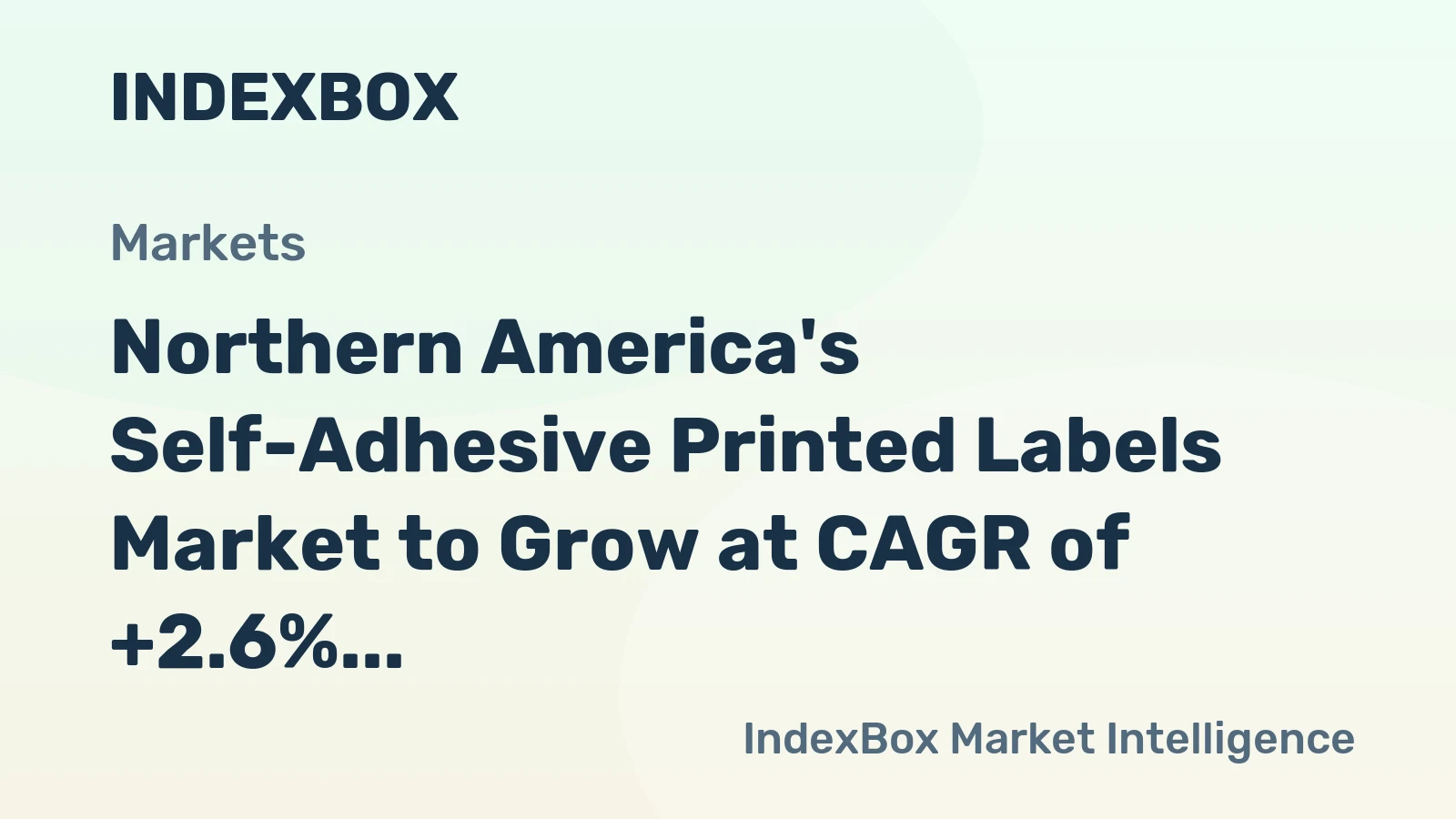 Northern America's Self-Adhesive Printed Labels Market to Grow at CAGR of +2.6% Reaching $13.7B by 2035