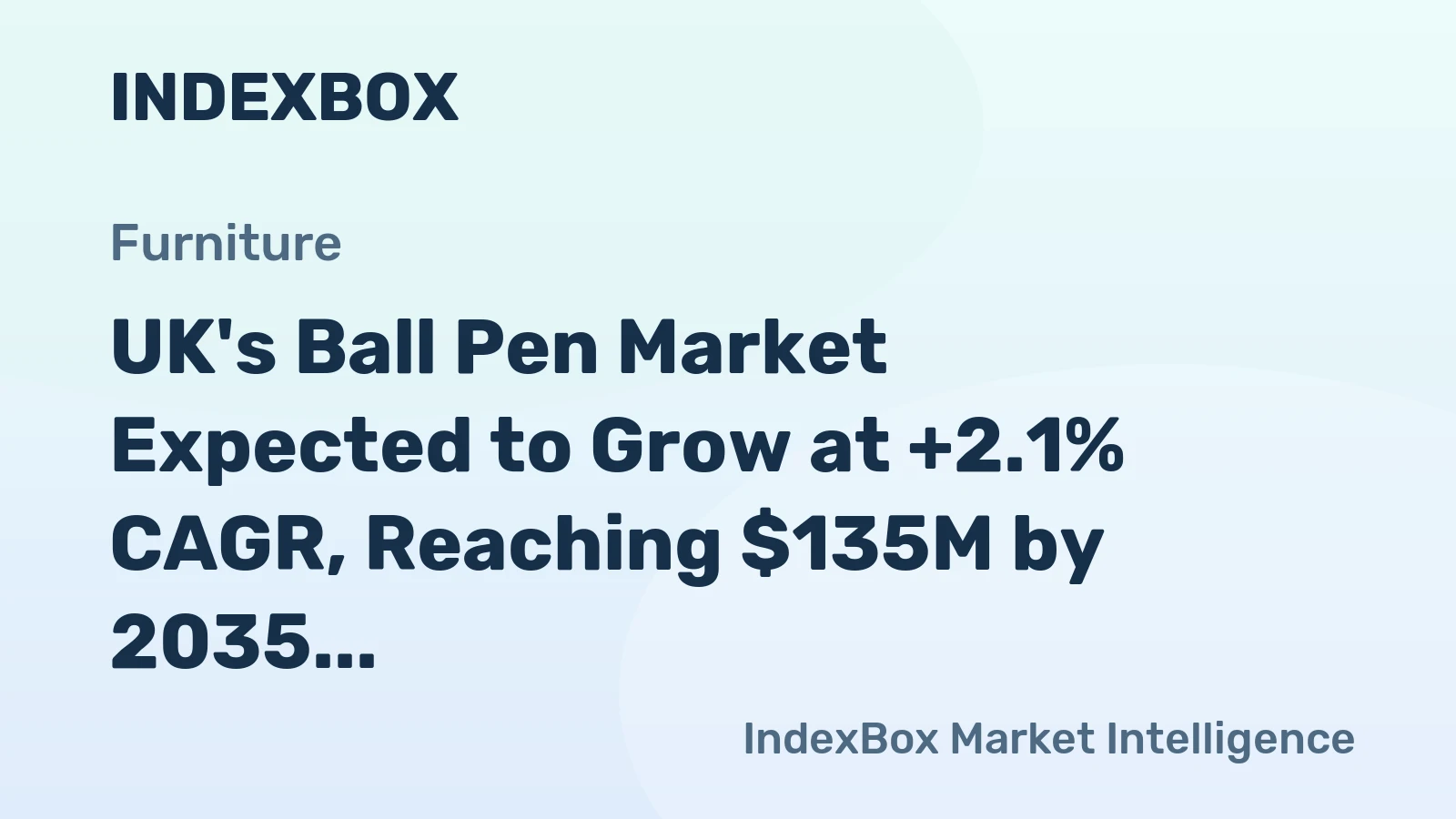UK's Ball Pen Market Expected to Grow at +2.1% CAGR, Reaching $135M by 2035