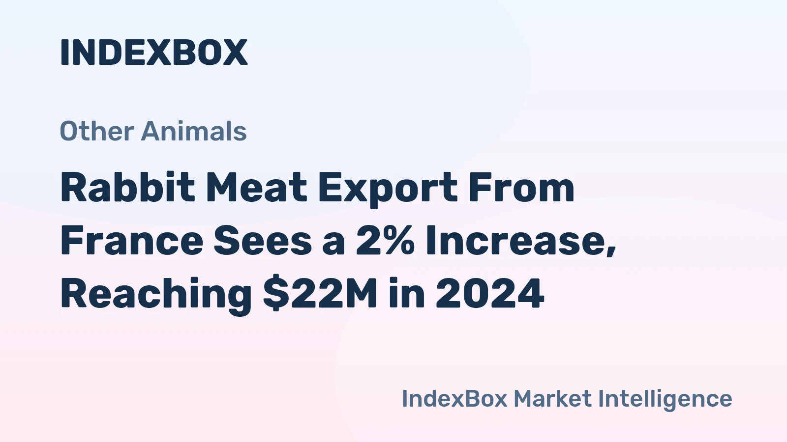 Rabbit Meat Export From France Sees a 2% Increase, Reaching $22M in 2024