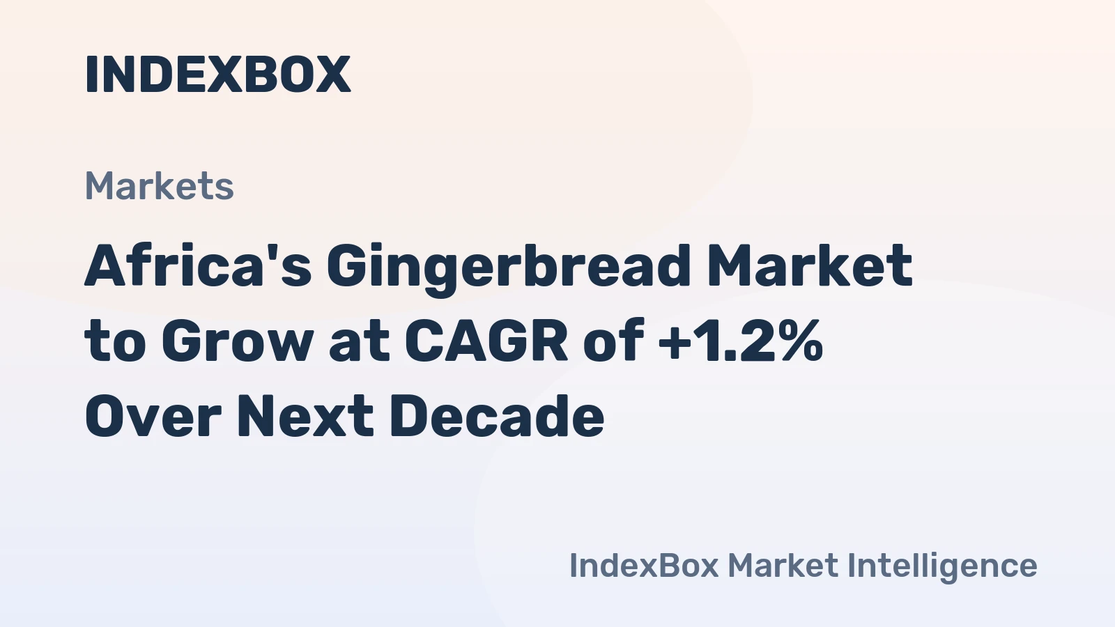 Africa's Gingerbread Market to Grow at CAGR of +1.2% Over Next Decade