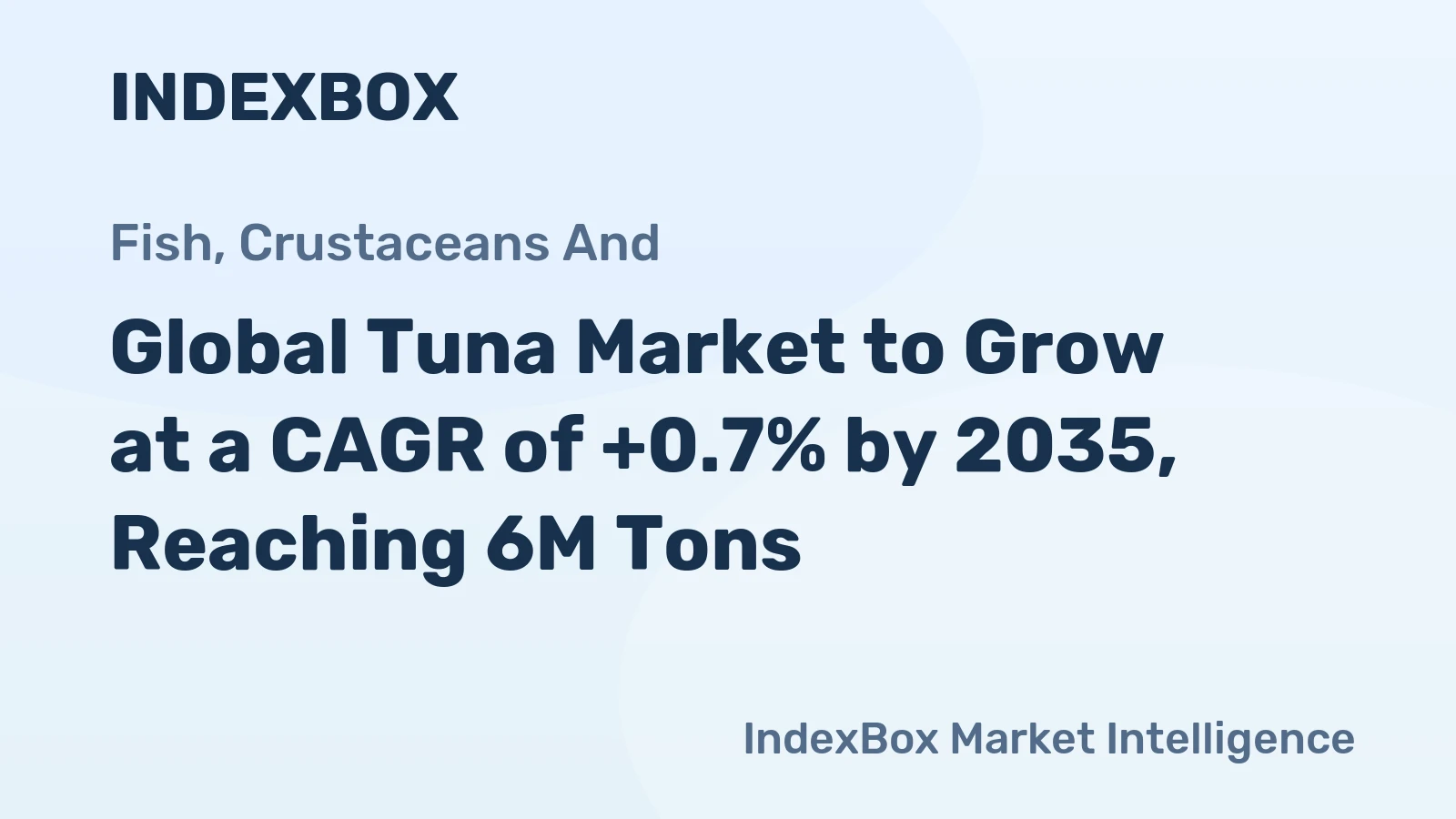 Global Tuna Market to Grow at a CAGR of +0.7% by 2035, Reaching 6M Tons