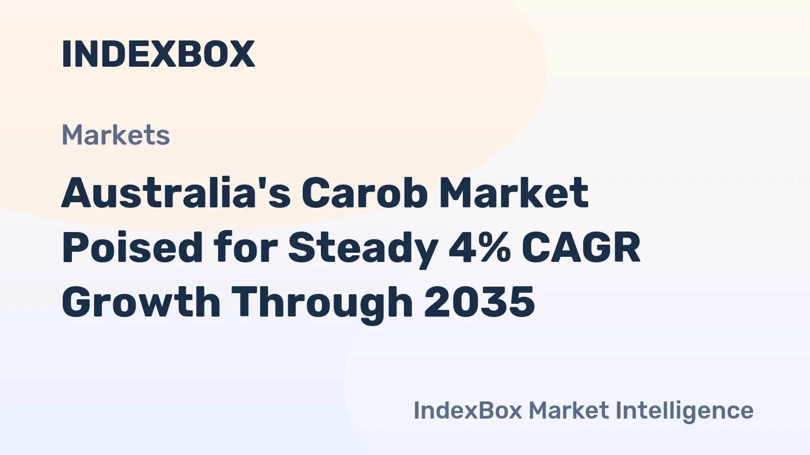Australia's Carob Market Poised for Steady 4% CAGR Growth Through 2035