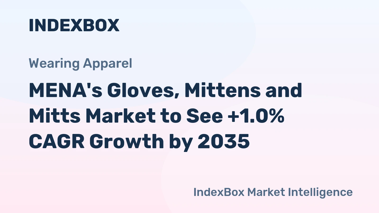 MENA's Gloves, Mittens and Mitts Market to See +1.0% CAGR Growth by 2035