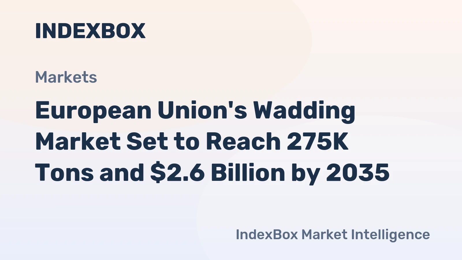 European Union's Wadding Market Set to Reach 275K Tons and $2.6 Billion by 2035