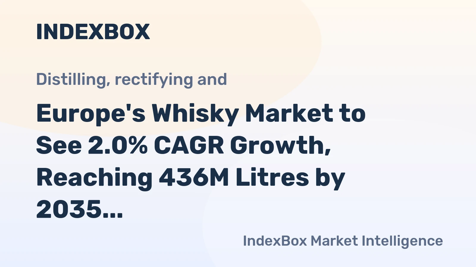 Europe's Whisky Market to See 2.0% CAGR Growth, Reaching 436M Litres by 2035