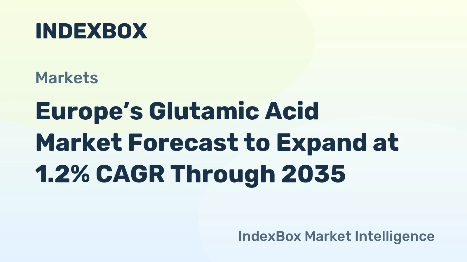 Europe’s Glutamic Acid Market Forecast to Expand at 1.2% CAGR Through 2035