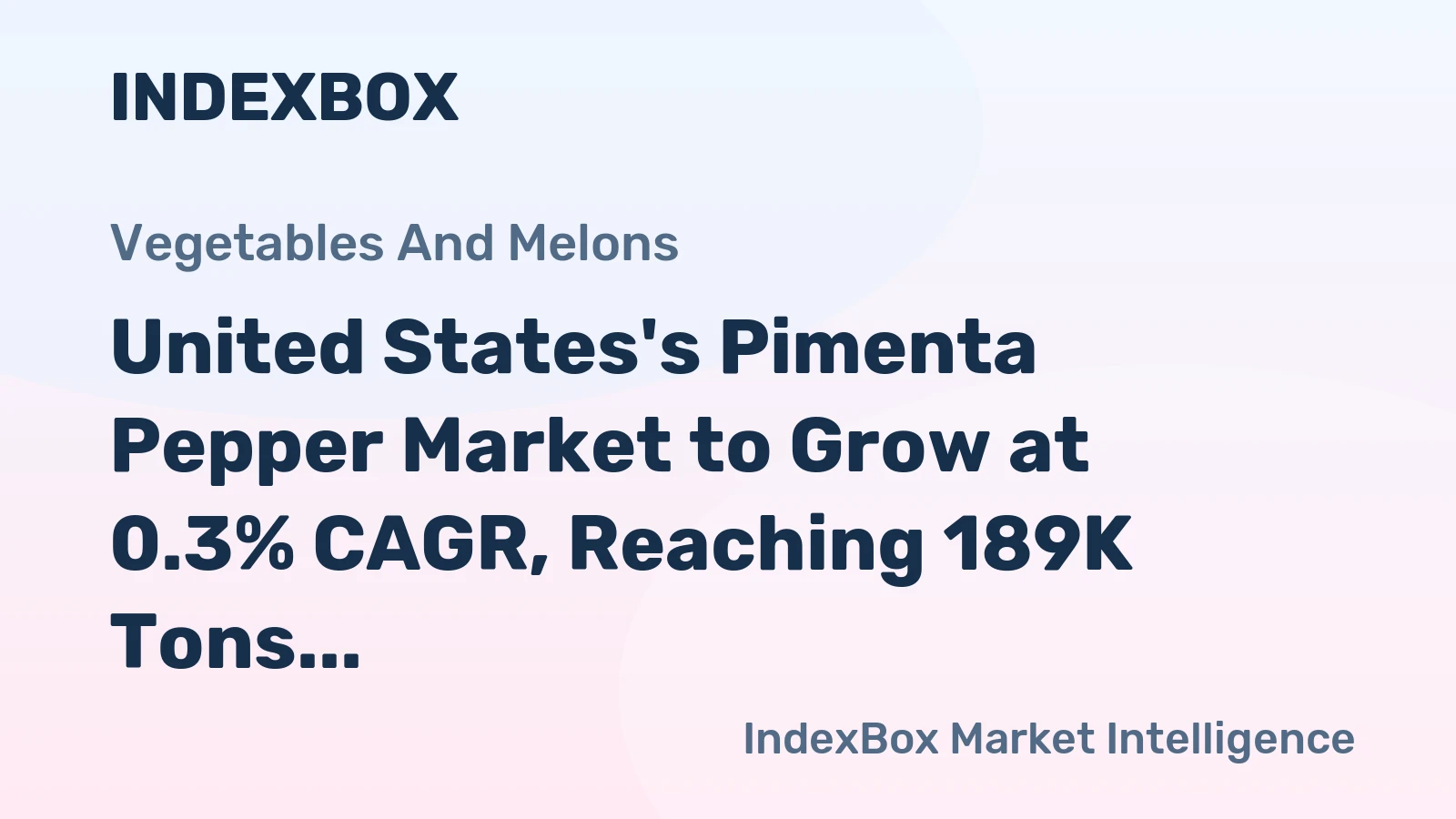 United States's Pimenta Pepper Market to Grow at 0.3% CAGR, Reaching 189K Tons by 2035