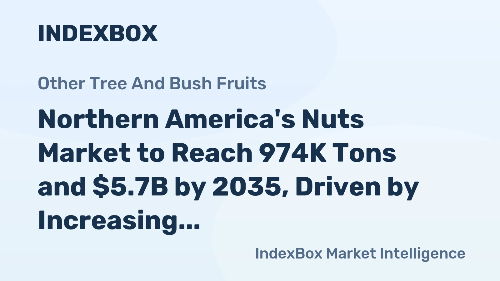 Northern America's Nuts Market to Reach 974K Tons and $5.7B by 2035, Driven by Increasing Demand