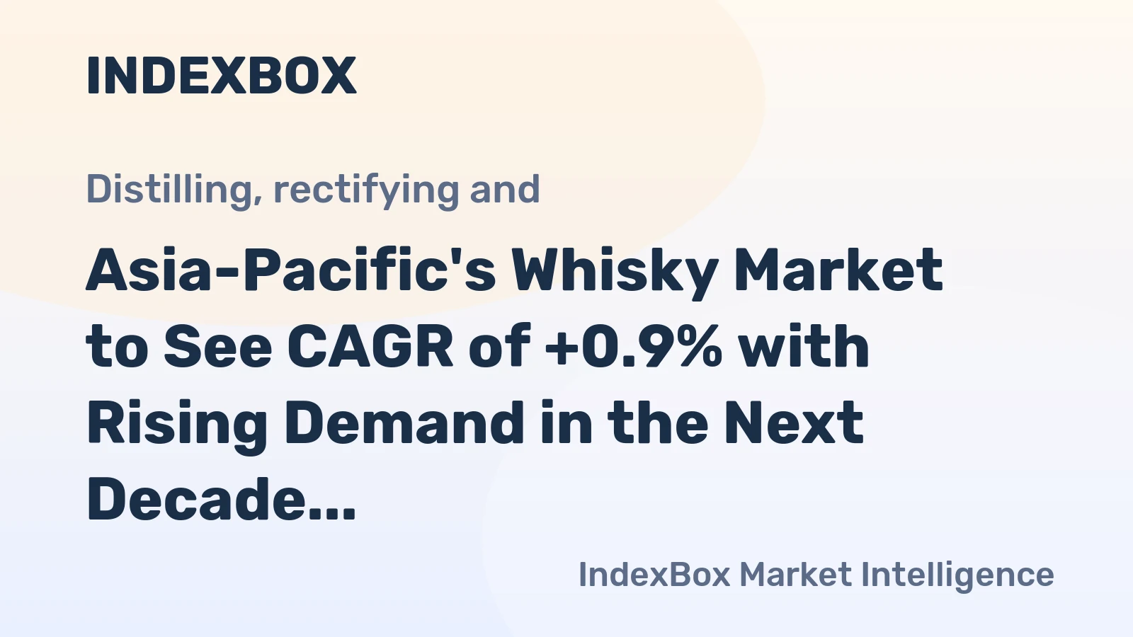 Asia-Pacific's Whisky Market to See CAGR of +0.9% with Rising Demand in the Next Decade