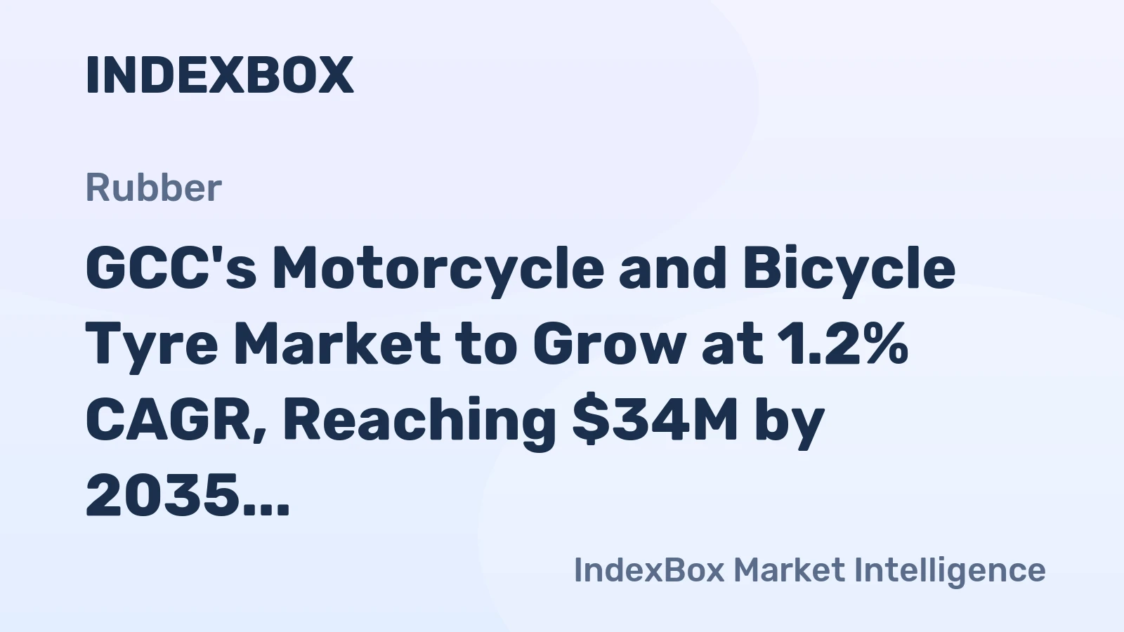GCC's Motorcycle and Bicycle Tyre Market to Grow at 1.2% CAGR, Reaching $34M by 2035