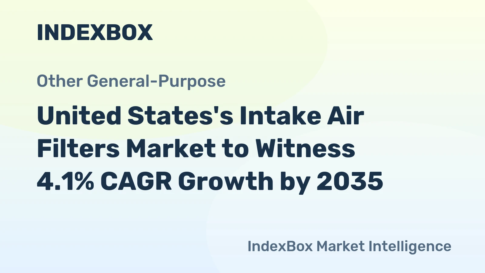 United States's Intake Air Filters Market to Witness 4.1% CAGR Growth by 2035