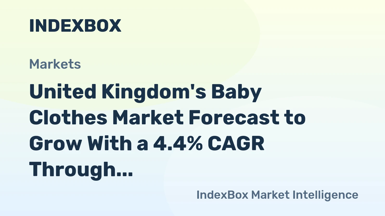United Kingdom's Baby Clothes Market Forecast to Grow With a 4.4% CAGR Through 2035