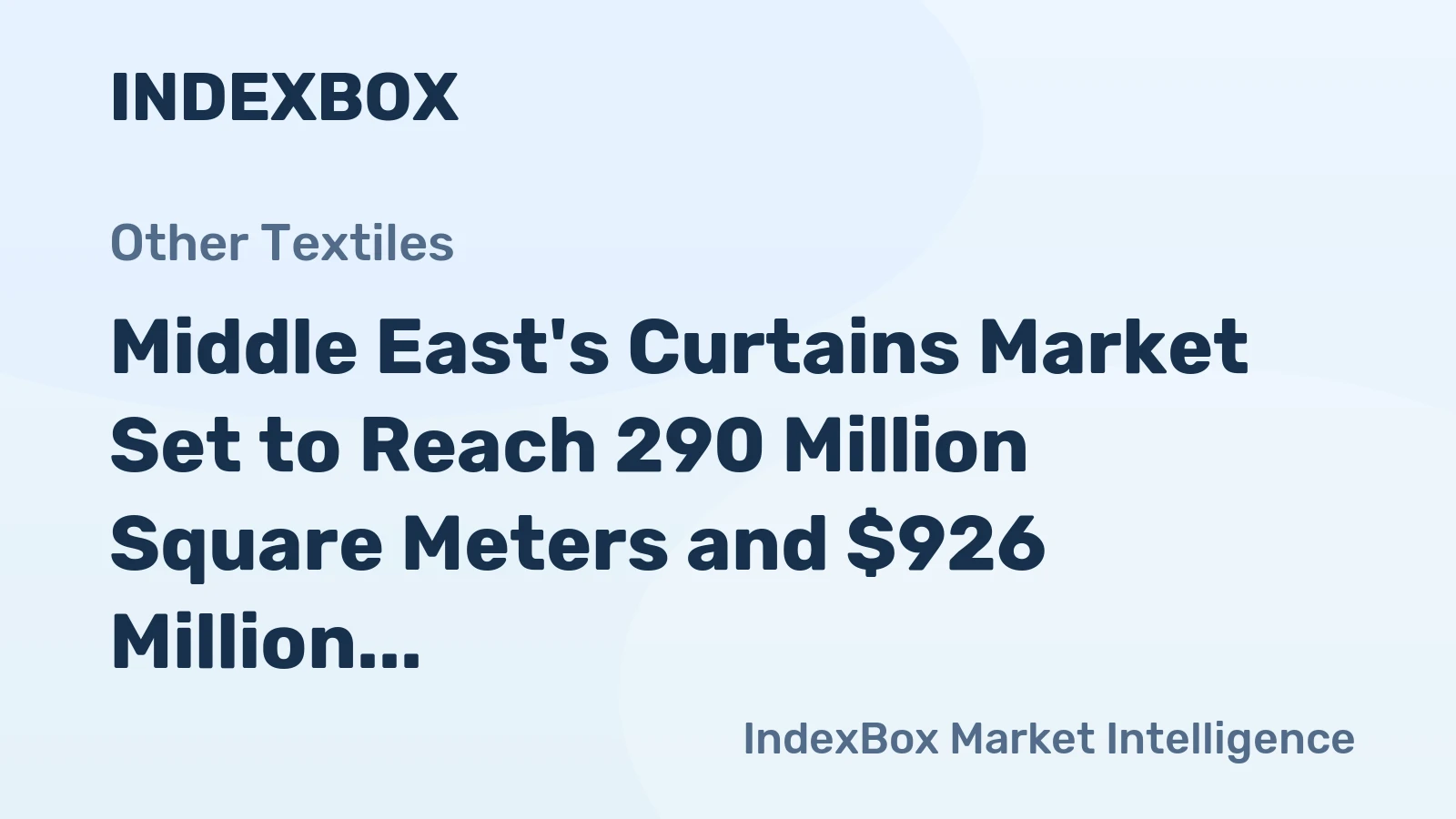 Middle East's Curtains Market Set to Reach 290 Million Square Meters and $926 Million in Value