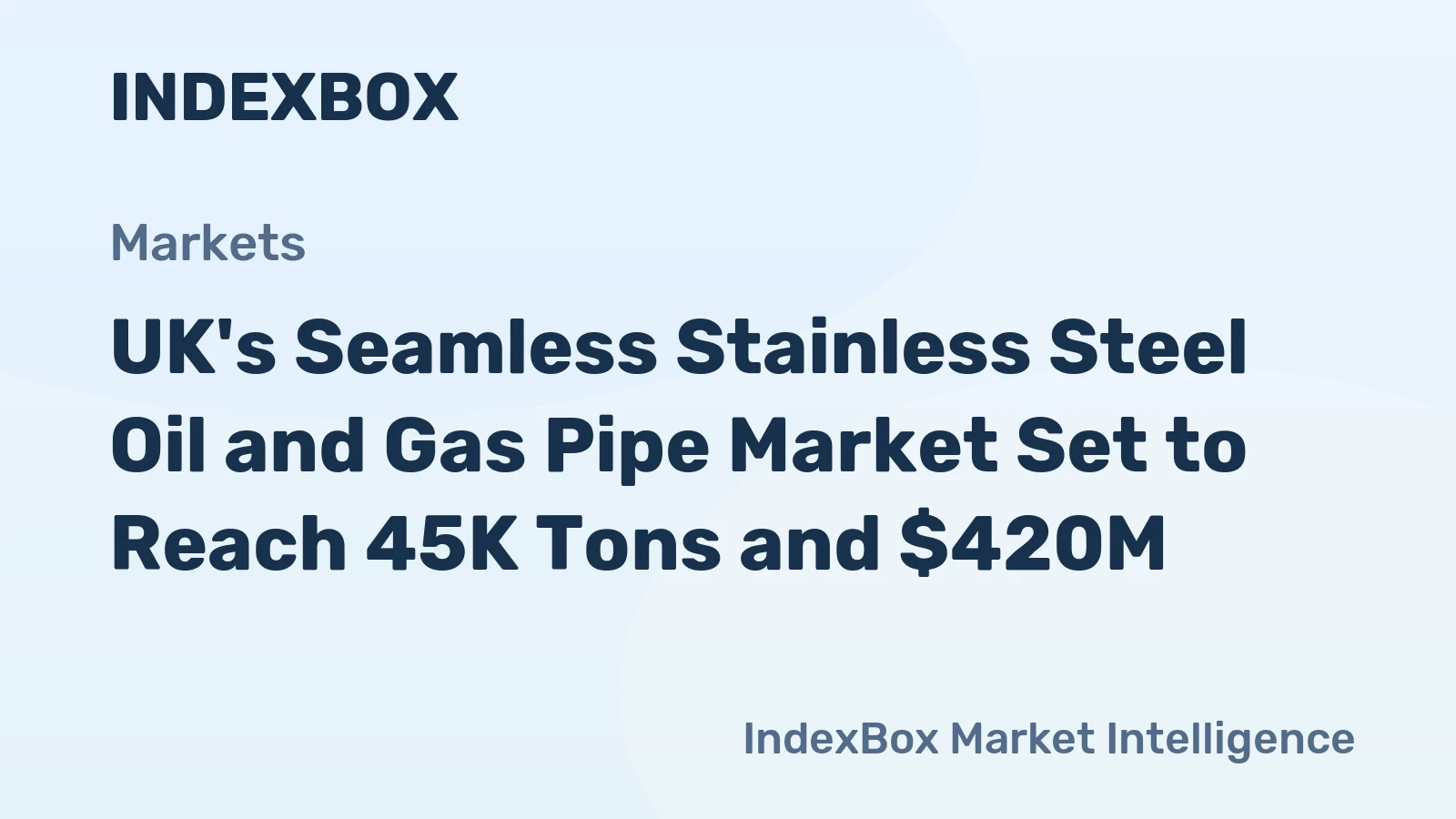 UK's Seamless Stainless Steel Oil and Gas Pipe Market Set to Reach 45K Tons and $420M