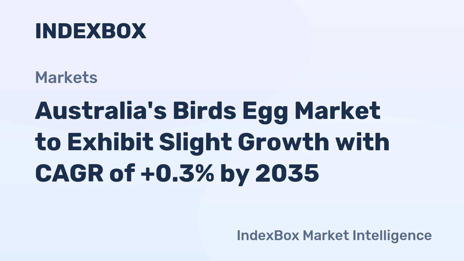 Australia's Birds Egg Market to Exhibit Slight Growth with CAGR of +0.3% by 2035