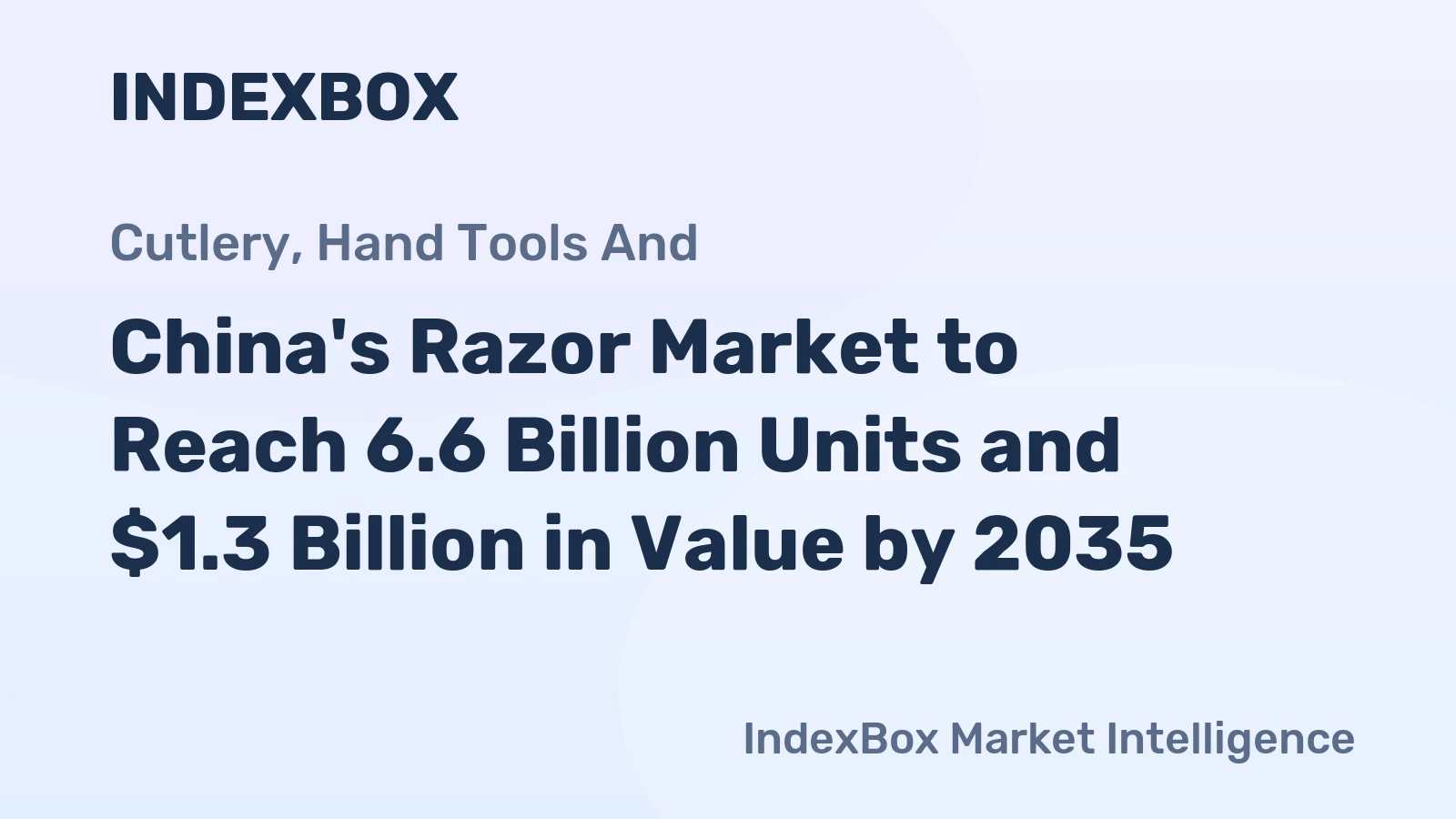 China's Razor Market to Reach 6.6 Billion Units and $1.3 Billion in Value by 2035