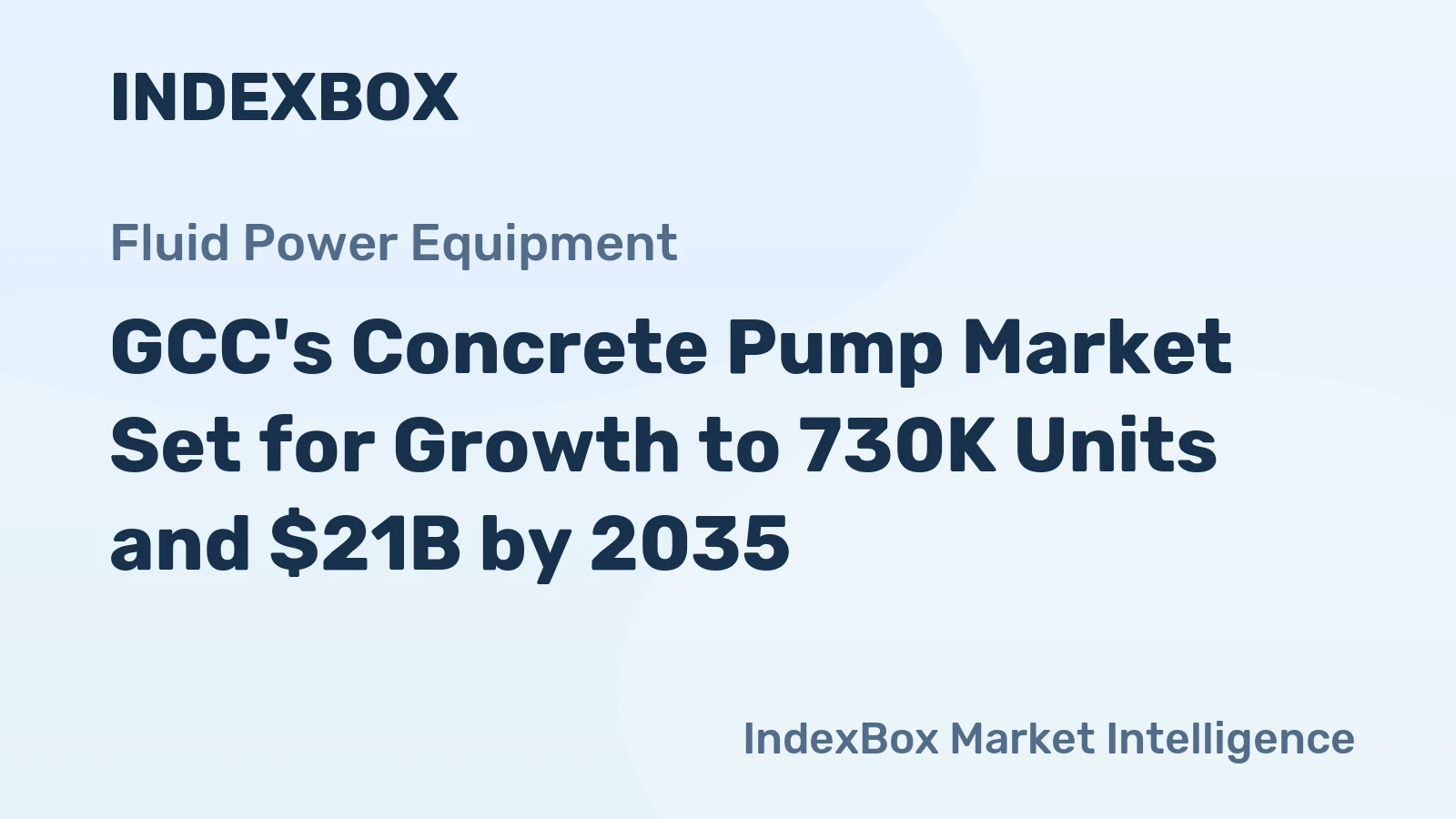 GCC's Concrete Pump Market Set for Growth to 730K Units and $21B by 2035
