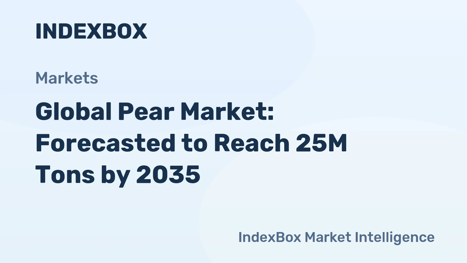 Global Pear Market: Forecasted to Reach 25M Tons by 2035