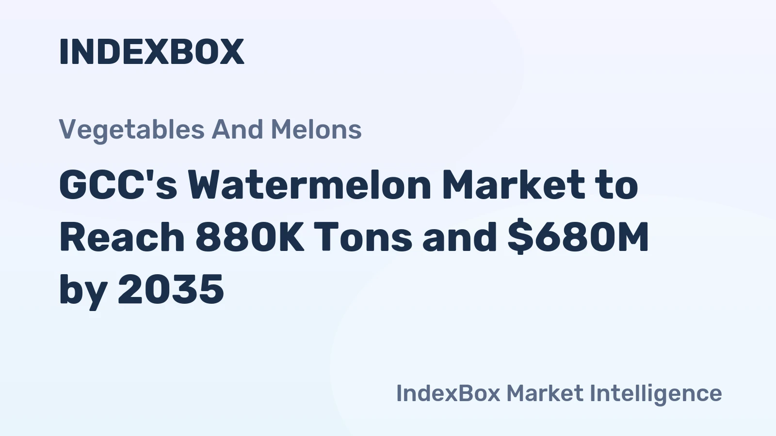 GCC's Watermelon Market to Reach 880K Tons and $680M by 2035