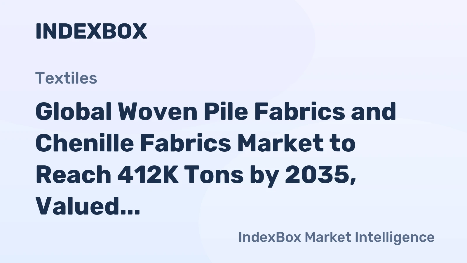 Global Woven Pile Fabrics and Chenille Fabrics Market to Reach 412K Tons by 2035, Valued at $3.2B