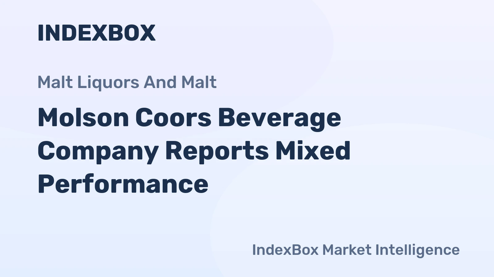 Molson Coors Beverage Company Reports Mixed Performance