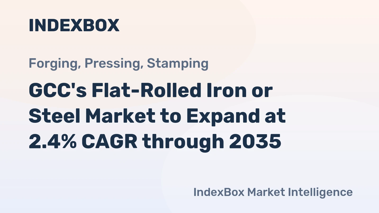 GCC's Flat-Rolled Iron or Steel Market to Expand at 2.4% CAGR through 2035