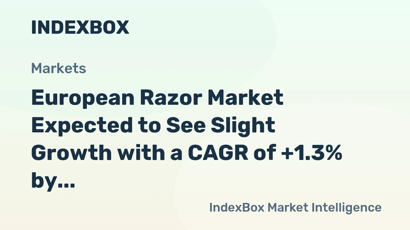 European Razor Market Expected to See Slight Growth with a CAGR of +1.3% by 2035
