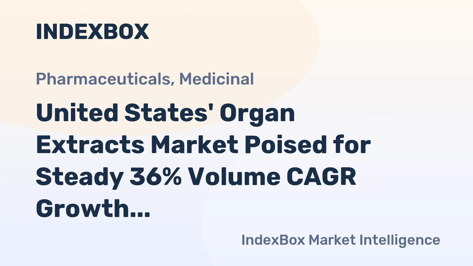 United States' Organ Extracts Market Poised for Steady 36% Volume CAGR Growth Through 2035