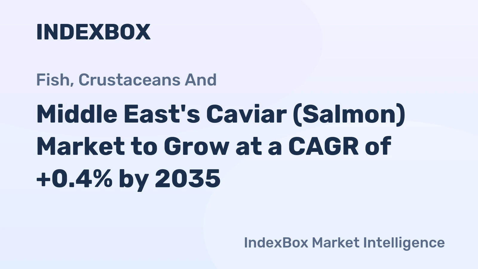 Middle East's Caviar (Salmon) Market to Grow at a CAGR of +0.4% by 2035