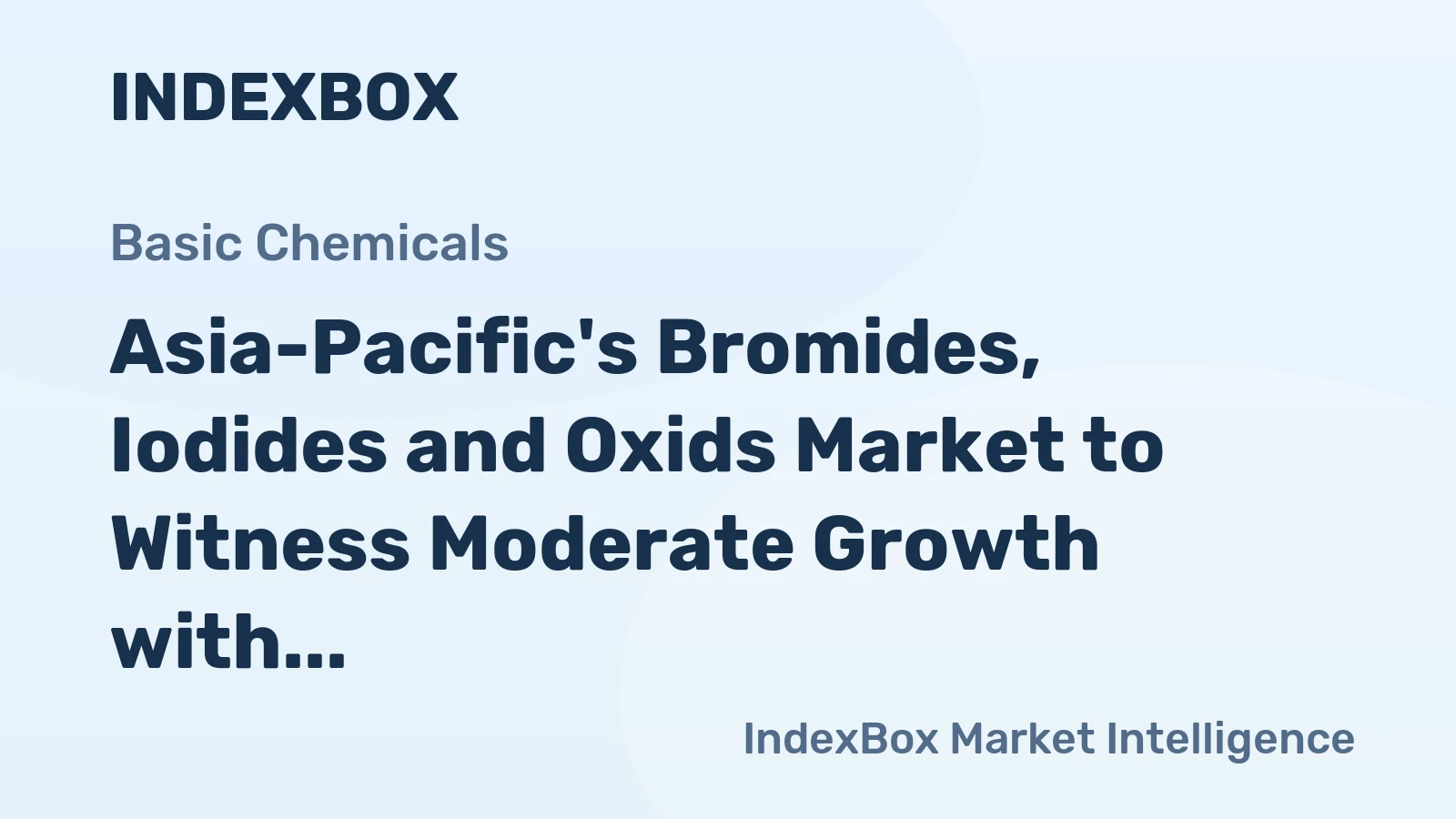 Asia-Pacific's Bromides, Iodides and Oxids Market to Witness Moderate Growth with Market Volume Reaching 92K Tons and Market Value Hitting $702M by 2035
