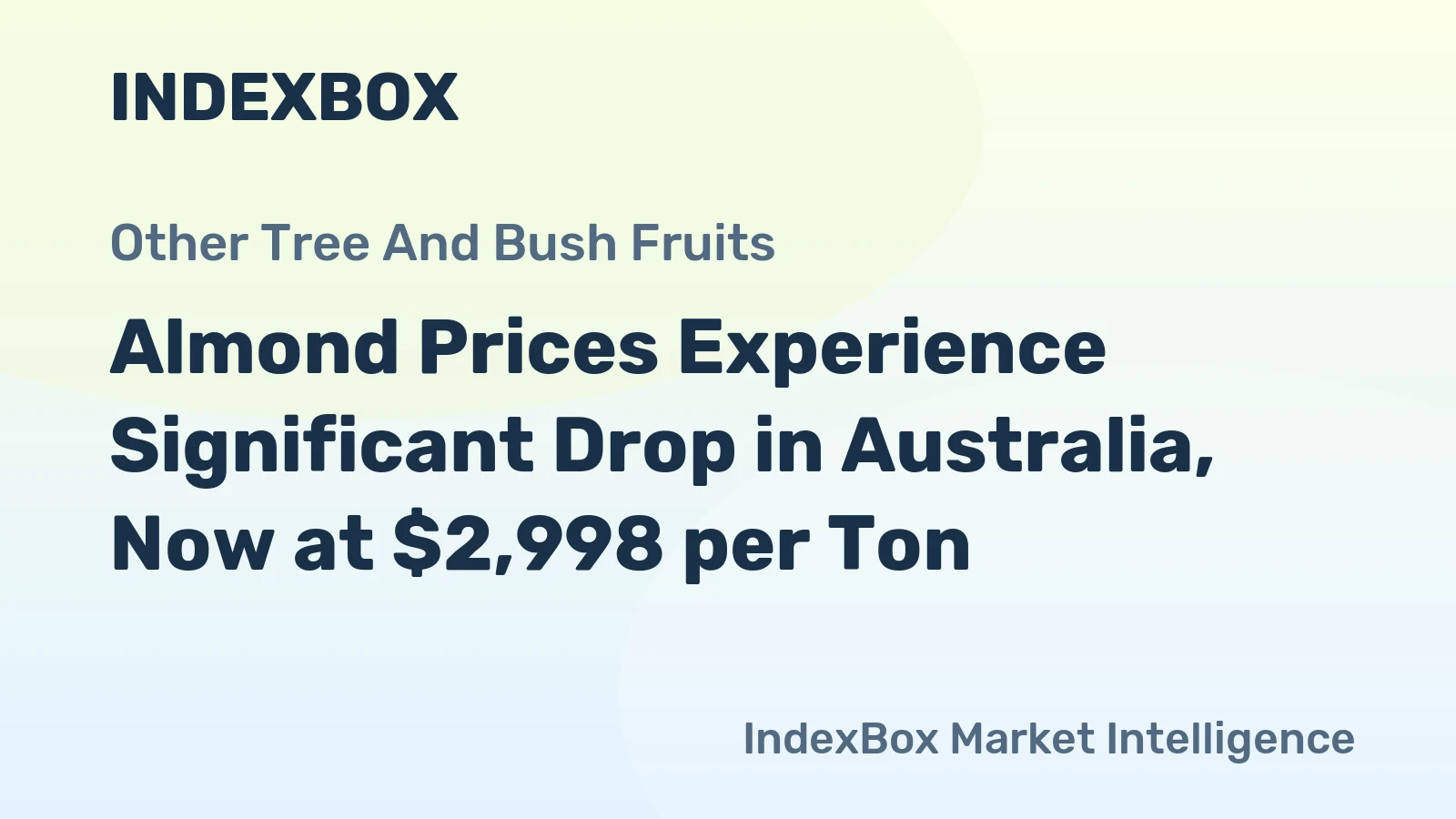 Almond Prices Experience Significant Drop in Australia, Now at $2,998 per Ton