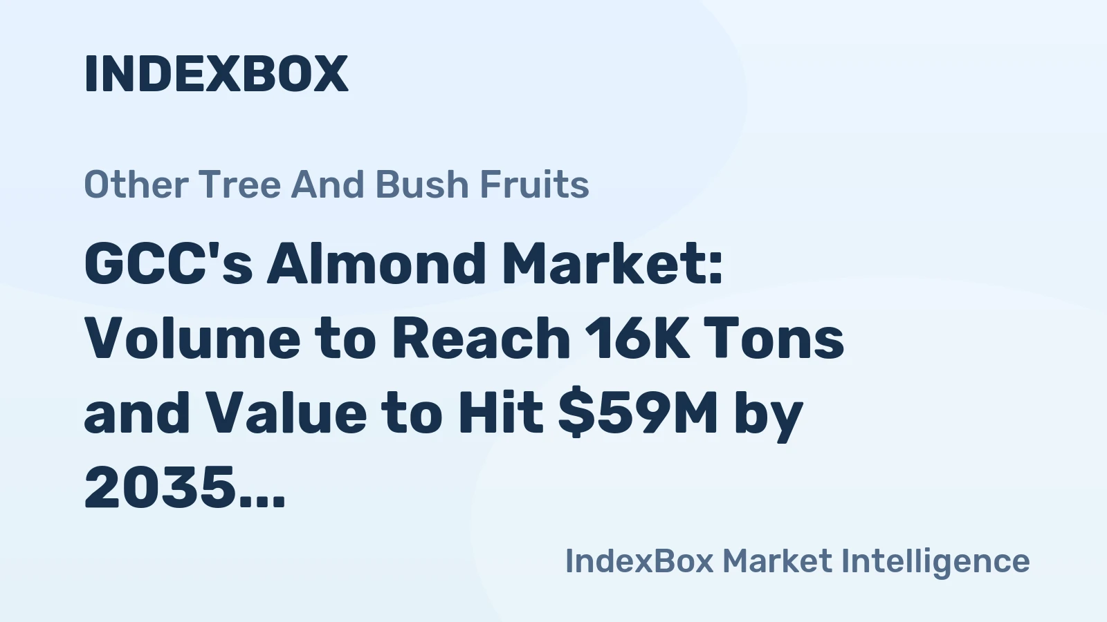 GCC's Almond Market: Volume to Reach 16K Tons and Value to Hit $59M by 2035