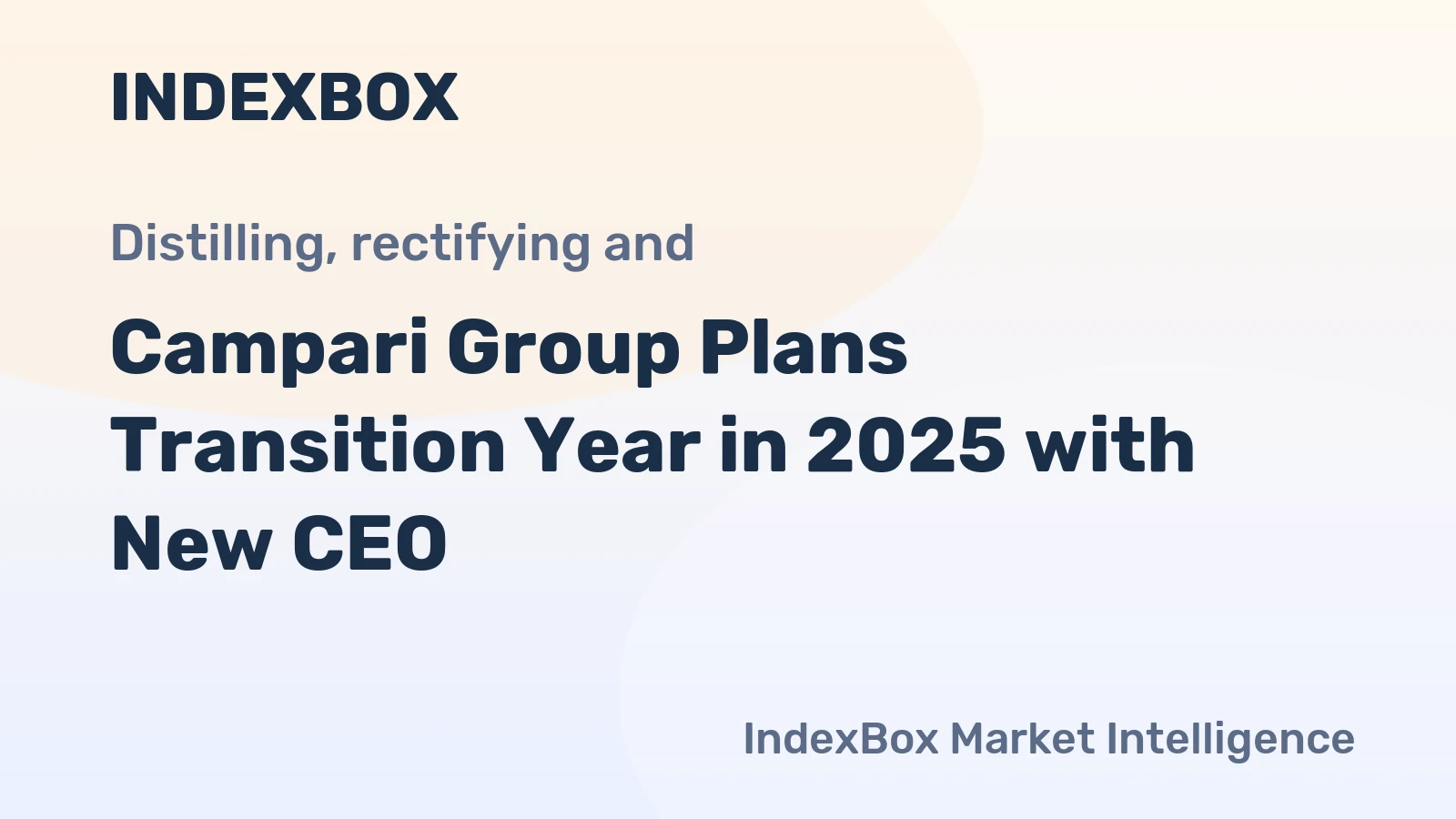 Campari Group Plans Transition Year in 2025 with New CEO