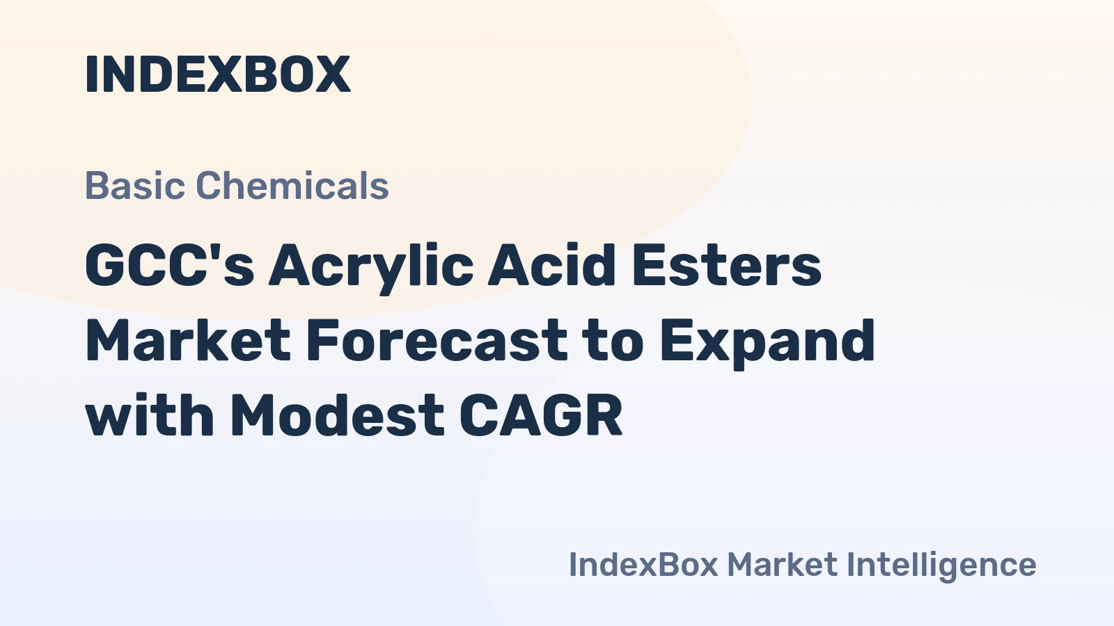 GCC's Acrylic Acid Esters Market Forecast to Expand with Modest CAGR