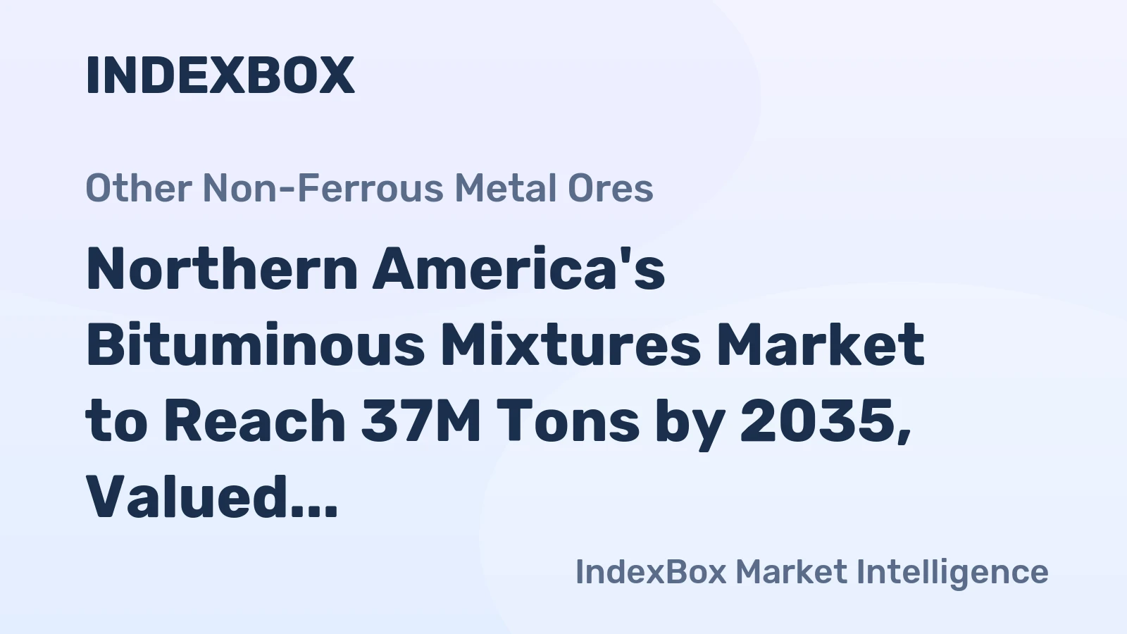 Northern America's Bituminous Mixtures Market to Reach 37M Tons by 2035, Valued at $35.7B