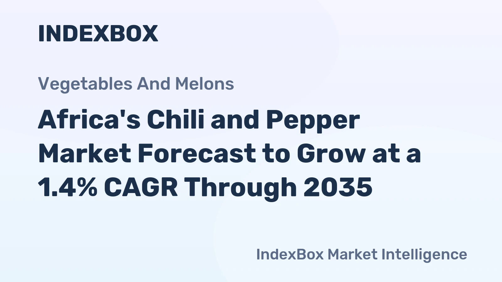 Africa's Chili and Pepper Market Forecast to Grow at a 1.4% CAGR Through 2035