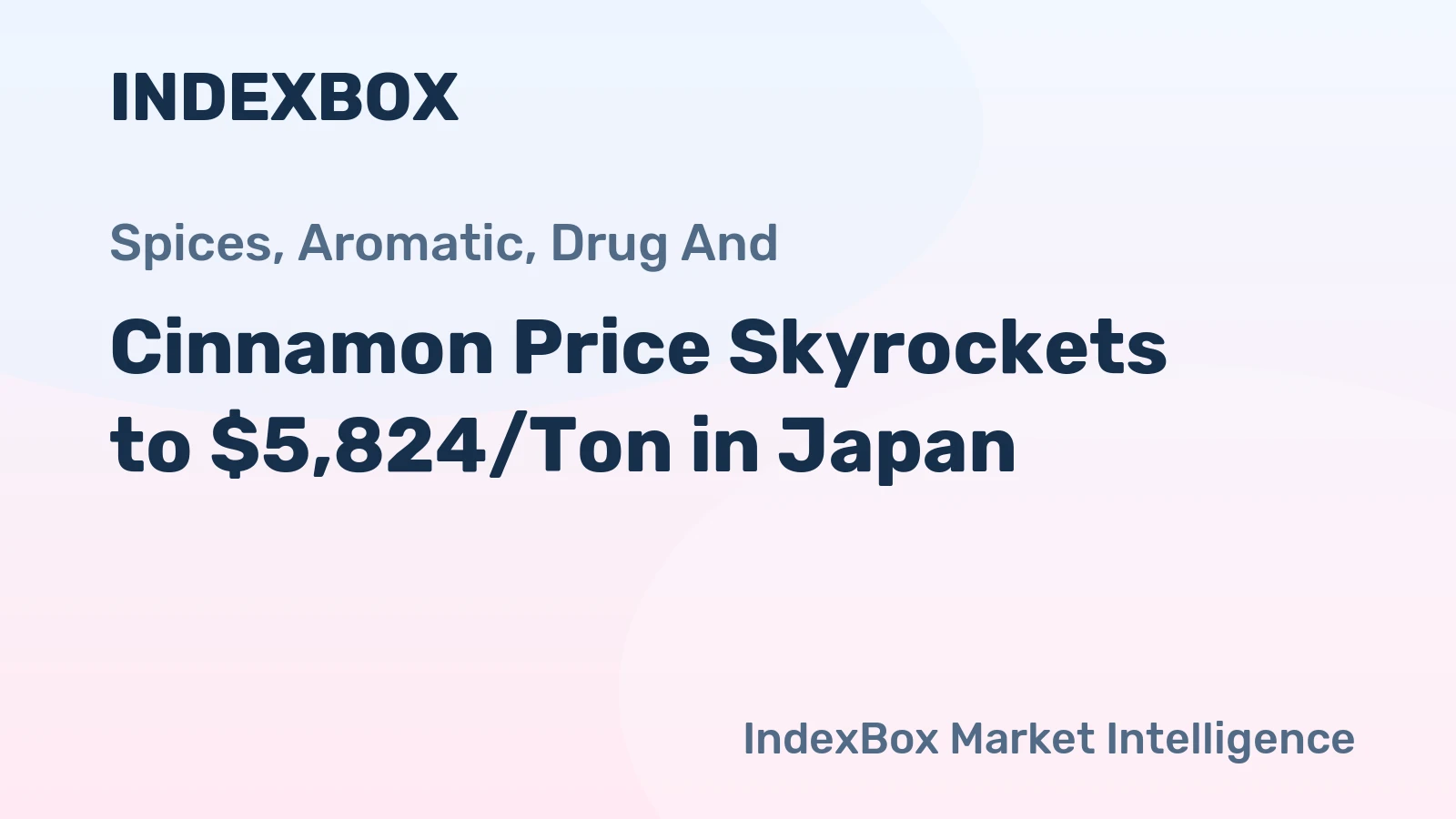 Cinnamon Price Skyrockets to $5,824/Ton in Japan
