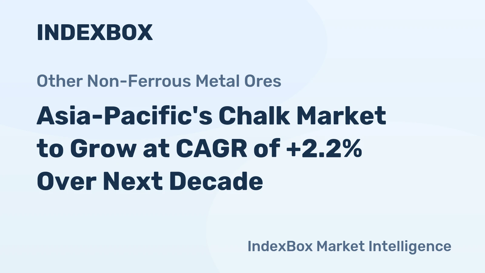 Asia-Pacific's Chalk Market to Grow at CAGR of +2.2% Over Next Decade