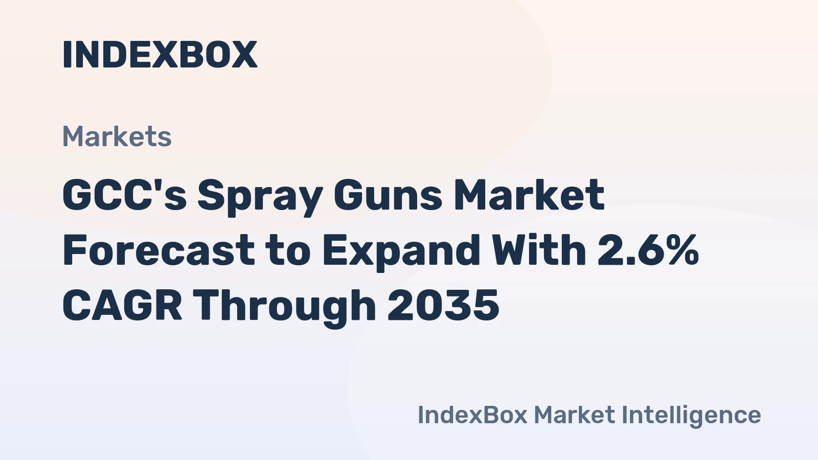 GCC's Spray Guns Market Forecast to Expand With 2.6% CAGR Through 2035