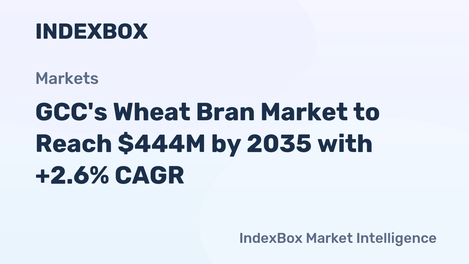 GCC's Wheat Bran Market to Reach $444M by 2035 with +2.6% CAGR