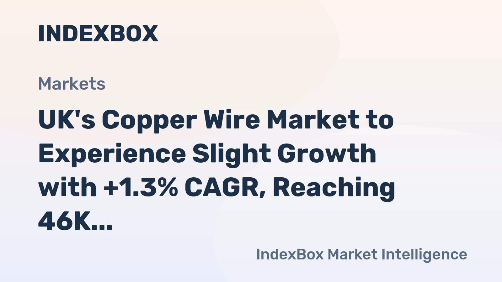 UK's Copper Wire Market to Experience Slight Growth with +1.3% CAGR, Reaching 46K Tons by 2035