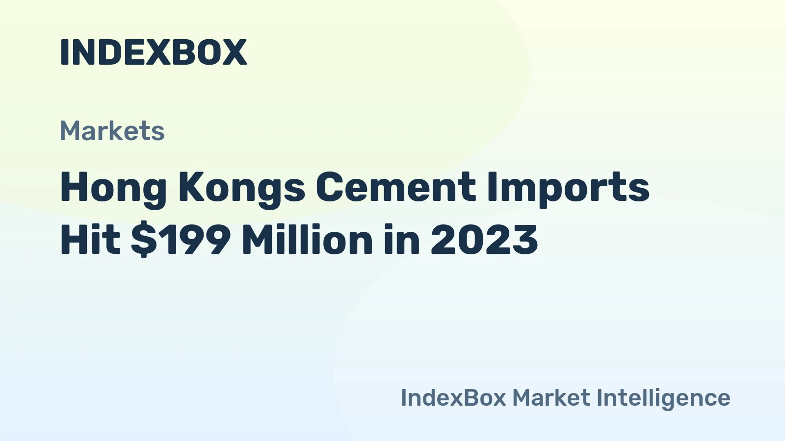 Hong Kongs Cement Imports Hit $199 Million in 2023