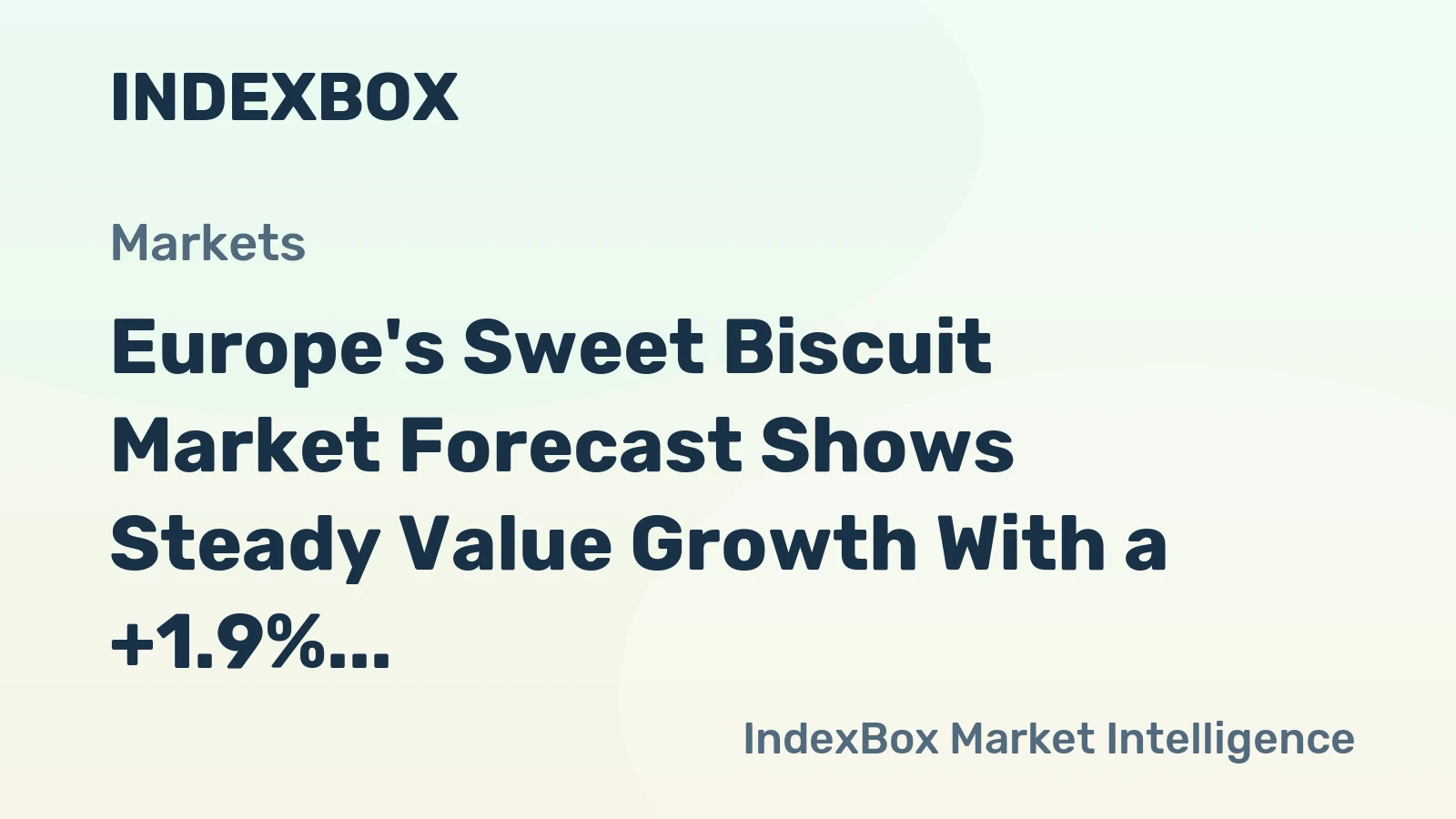 Europe's Sweet Biscuit Market Forecast Shows Steady Value Growth With a +1.9% CAGR Through 2035