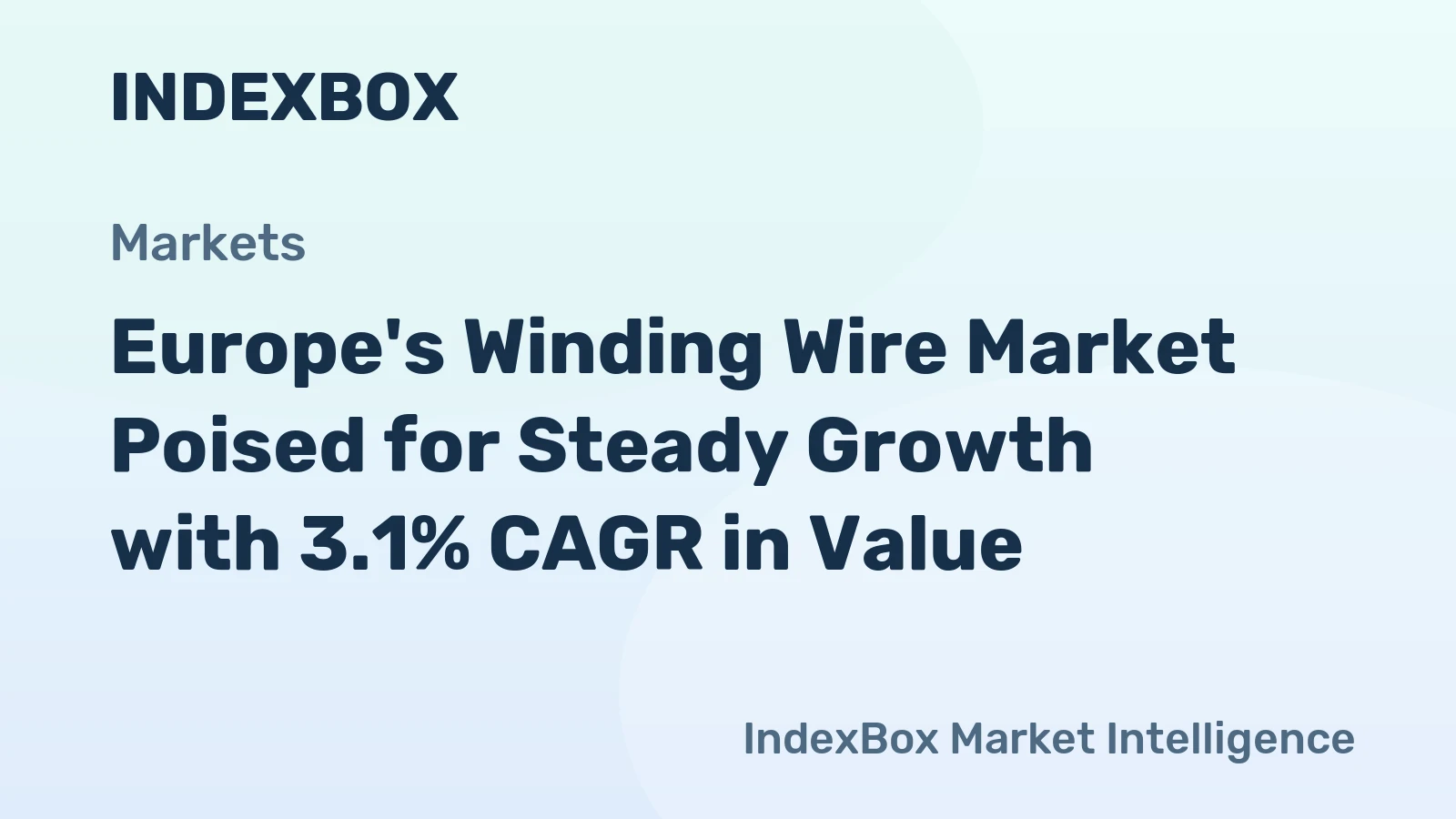 Europe's Winding Wire Market Poised for Steady Growth with 3.1% CAGR in Value