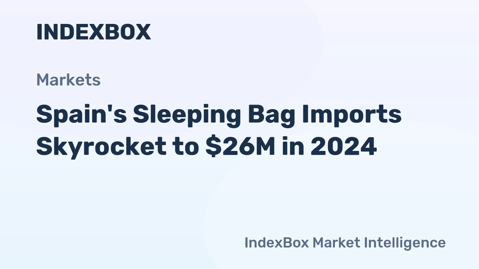 Spain's Sleeping Bag Imports Skyrocket to $26M in 2024